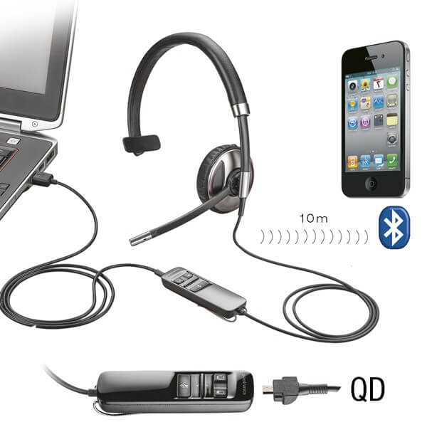 Plantronics Blackwire C710 PC Headset | Plantronics 87505-02 | Headset ...